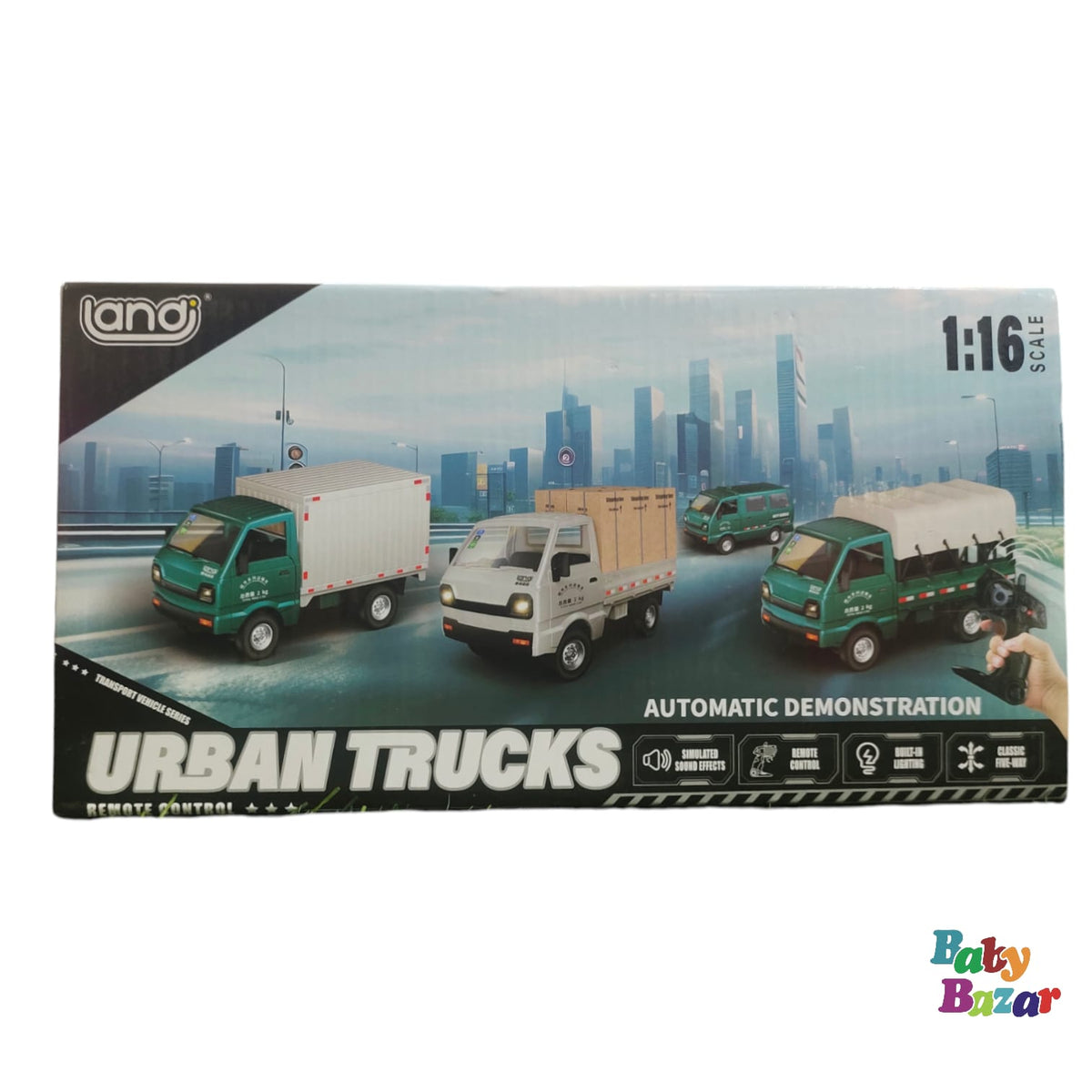 1:16 2.4GHz RC Urban Crawler Van With Lights – Baby Bazar