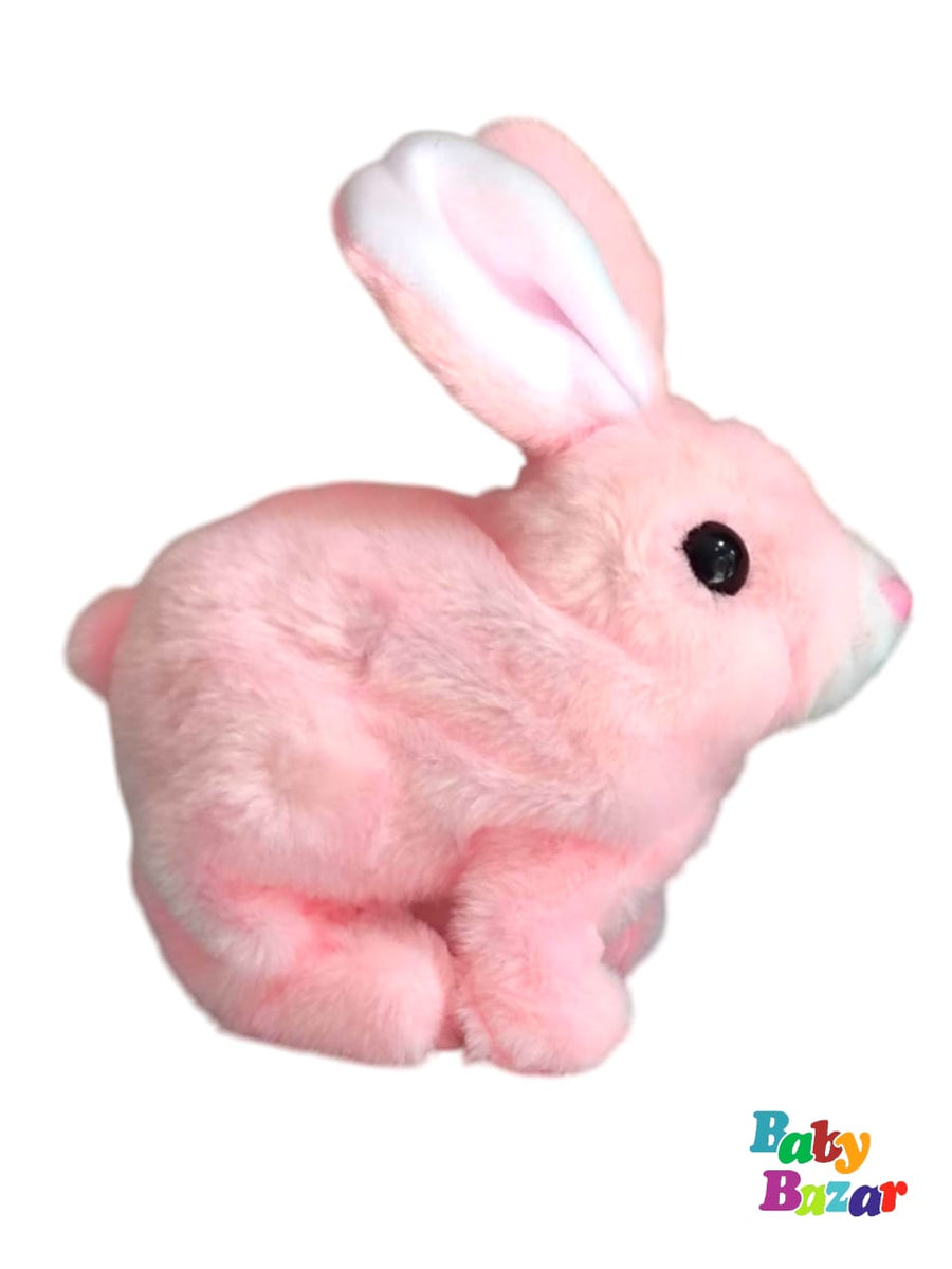 Soft Plush Walking & Talking Rabbit Toy Interactive Pink baby - bazar ...