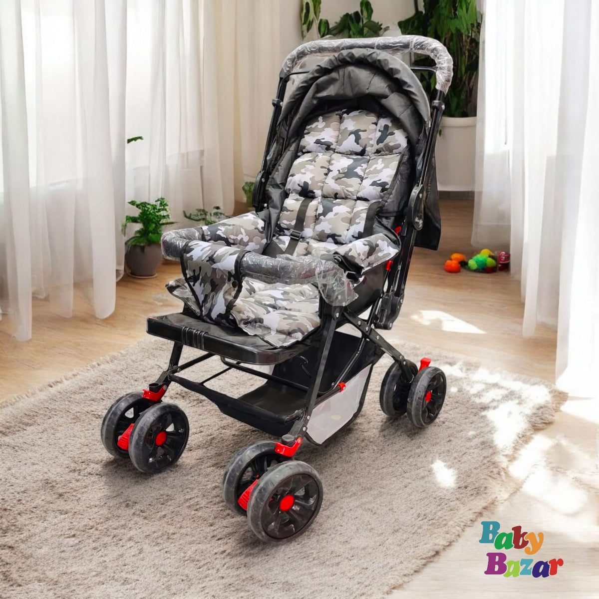 Camo Comfort Baby Stroller – Foldable & Lightweight Pram baby - bazar ...