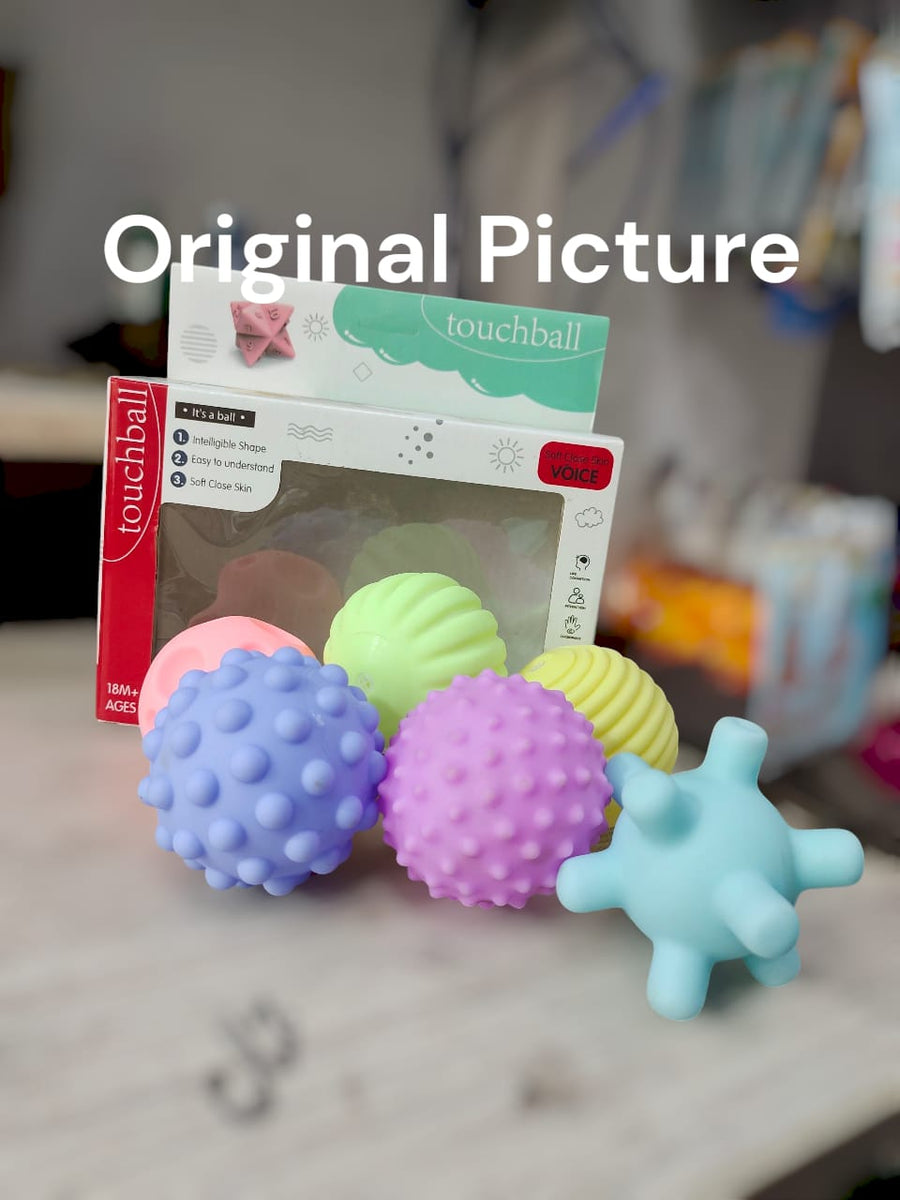 Touch Ball Sensory Toy Set for Babies ( 6 Textured Balls ) baby - bazar ...