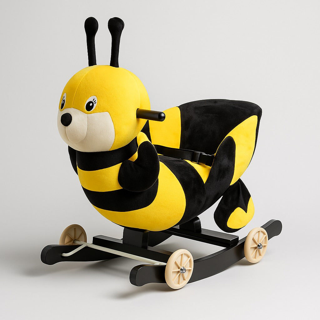 Premium Musical Bee Rocker – Soft Plush Ride-On with baby - bazar ...