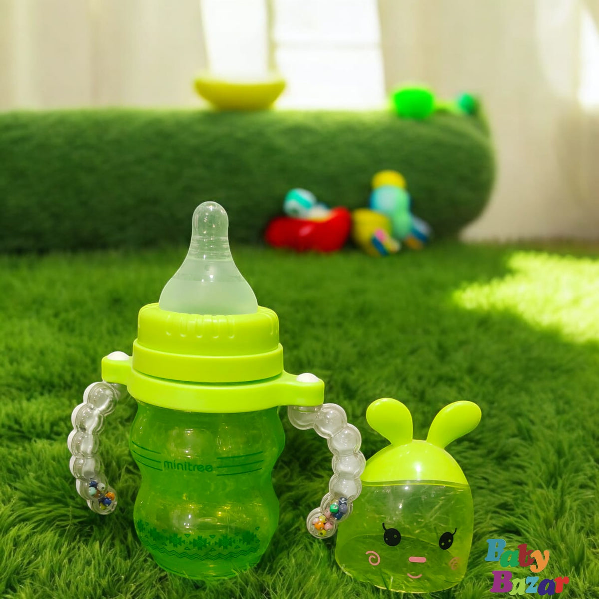 High Quality Baby Beautiful Feeder 180ml - Green – Baby Bazar