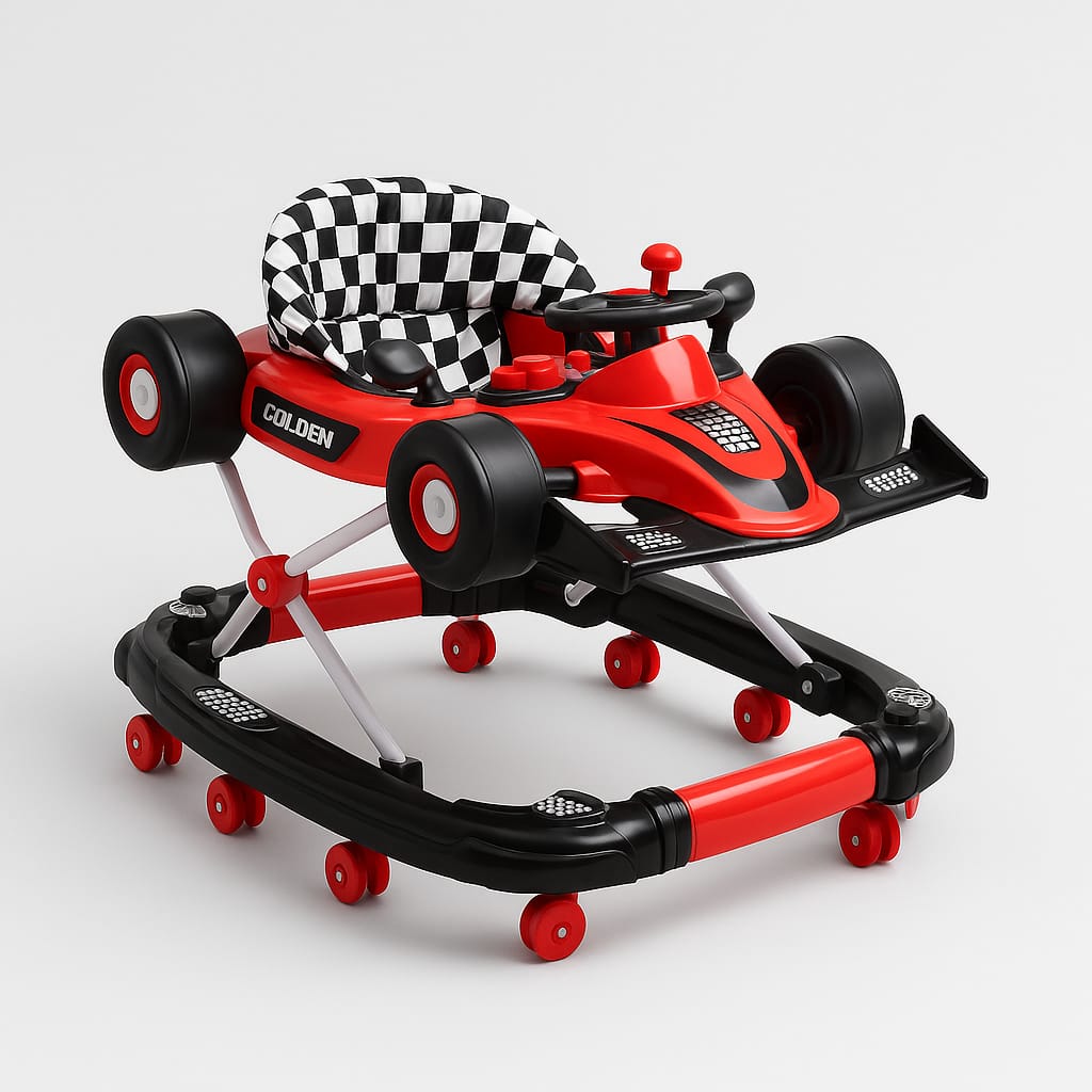2 in 1 Formula 1 Car Rocker + Baby Walker - Baby Bazar