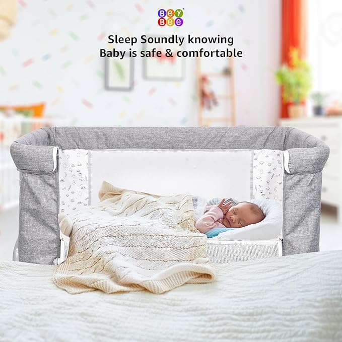 5 in 1 Crib Cradle with Rack for Baby/Infants with Height Adjustments ...