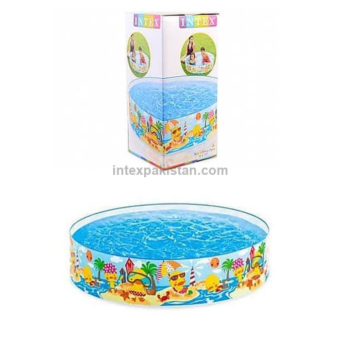 #58477 Intex Ocean Snap set Play Pool For Kids 4ftx20 babybazar.pk ...