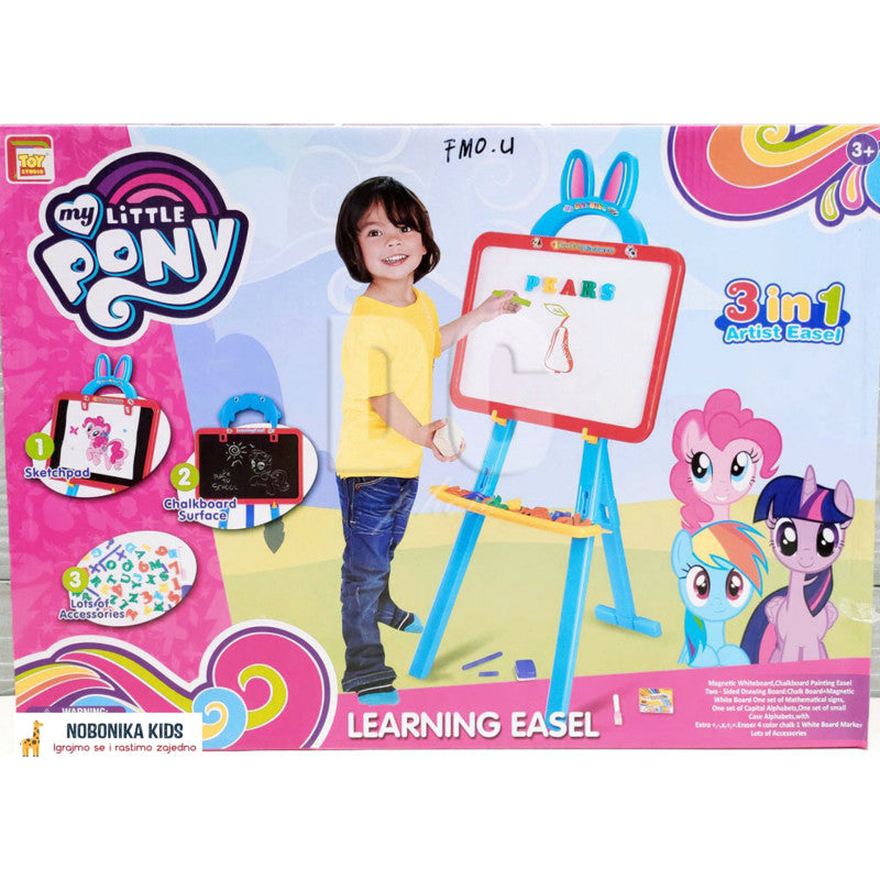My Little Pony Dual Sided Magnetic Learning Easel With Magnetic ...