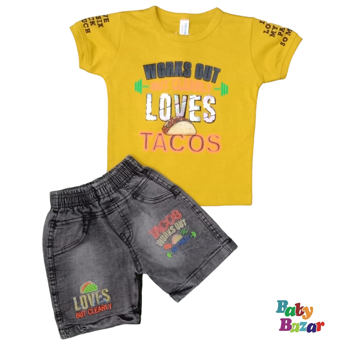 Baby Boy Classic Summer Nicker Shirt -Yellow – Baby Bazar