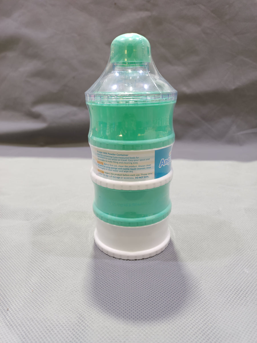 4 Layer Milk Powder Container In Green Color – Baby Bazar