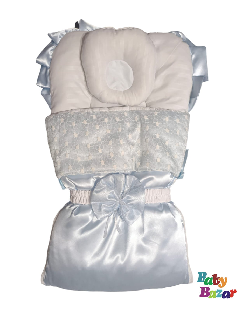 Baby Bister / Carry Nest In Light Blue Color For Babies With Pillow ...