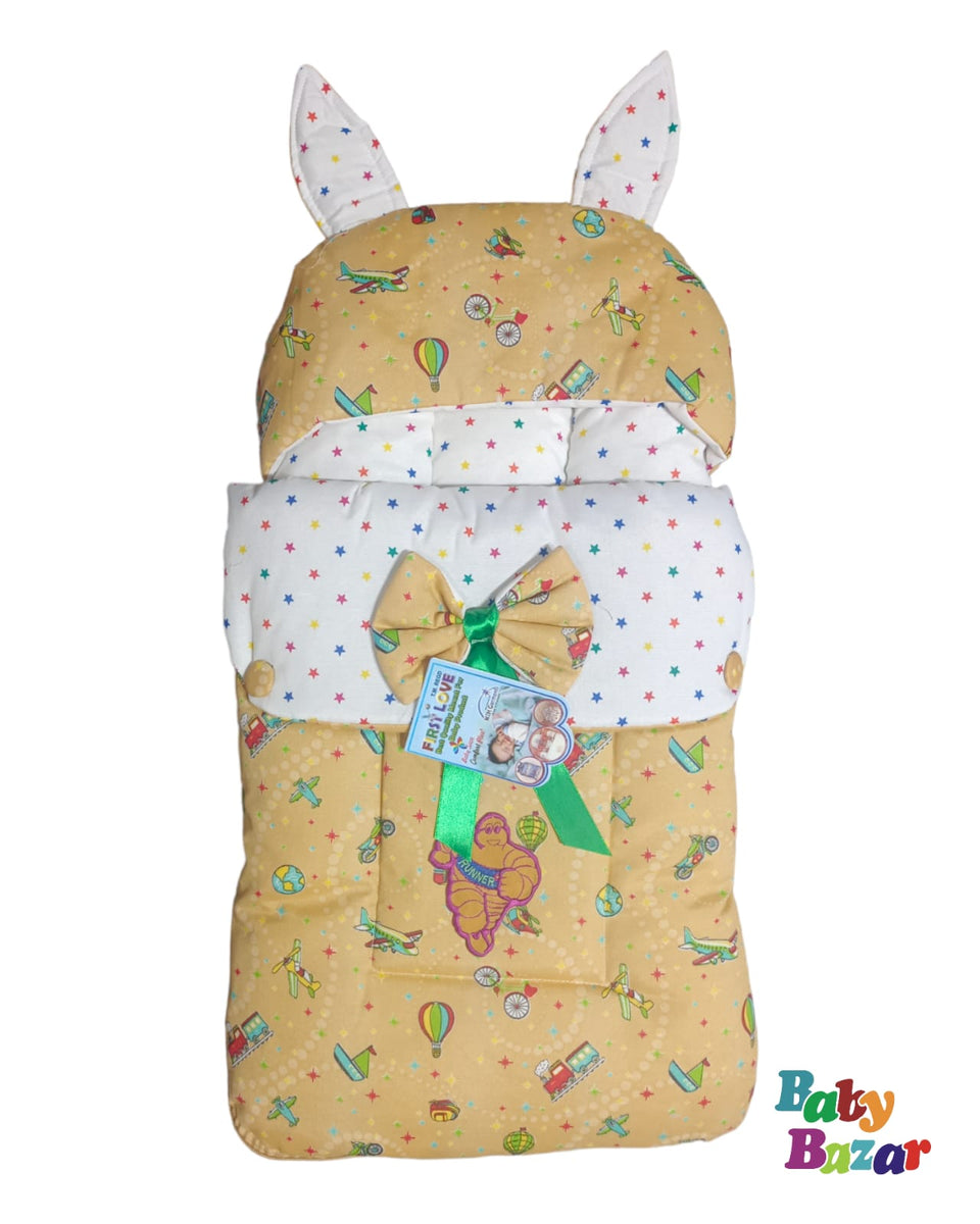 Baby Bister For New Born Baby Carry Nest In Runner Print – Baby Bazar