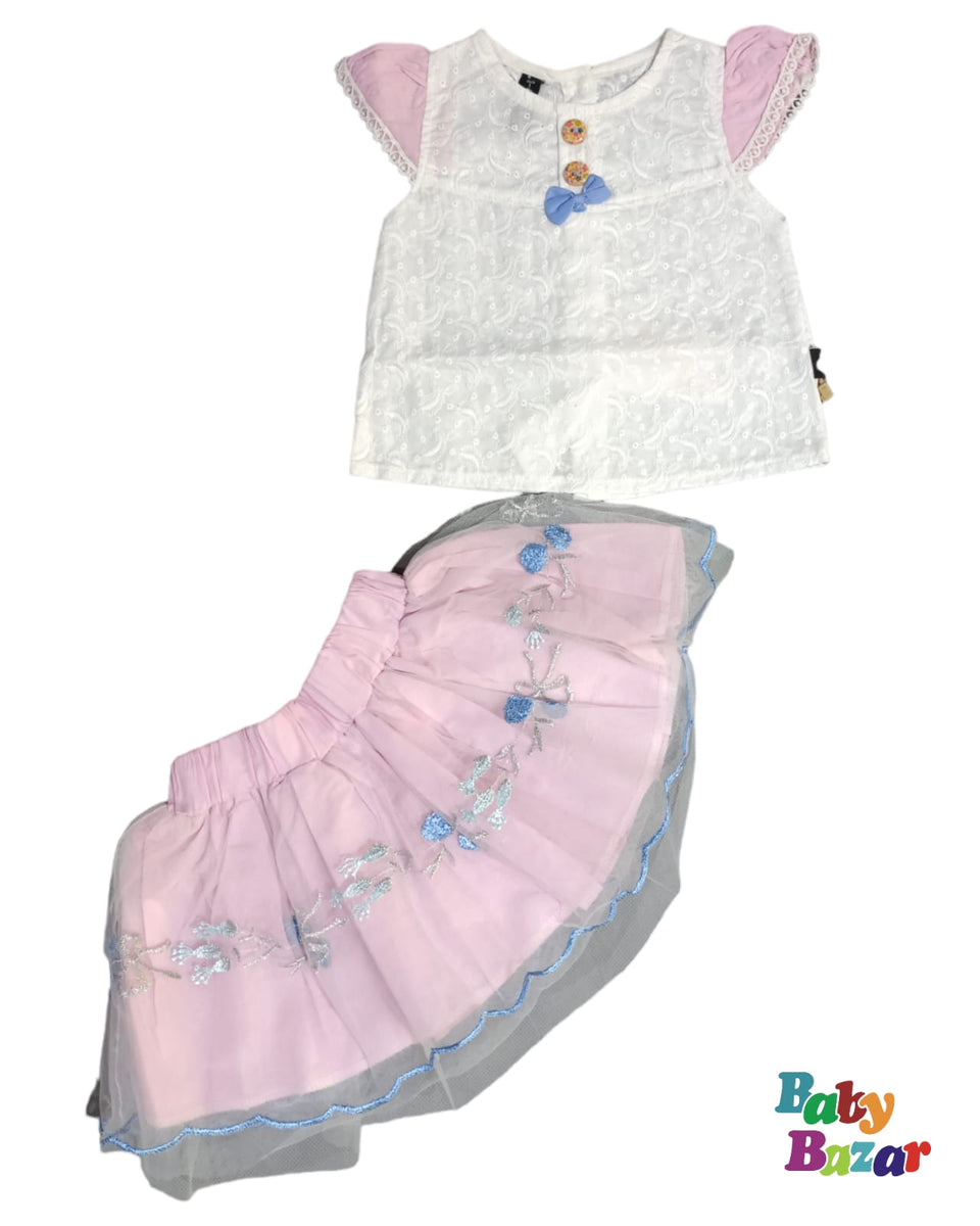 Baby Girl Imported New Stylish Dress In Pink Color – Baby Bazar