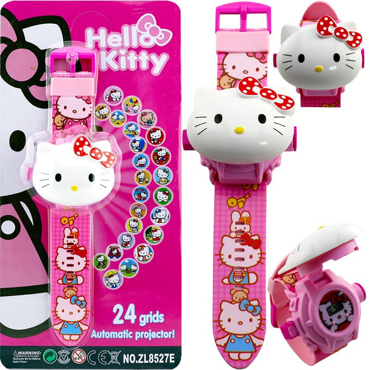 Baby Girl Multi-Functional Watch In Hello Kitty Design Displays 24 Gri ...