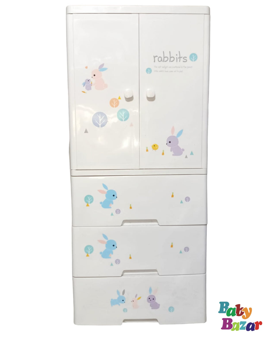 Baby Plastic Big Wardrobe With Large Hanging Portion baby - bazar ...