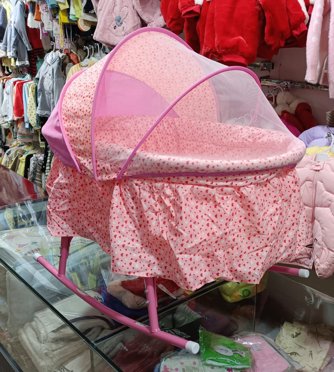 Baby Rocker / Manual Swing With Mosquito Net For New Born Babies In Pi ...