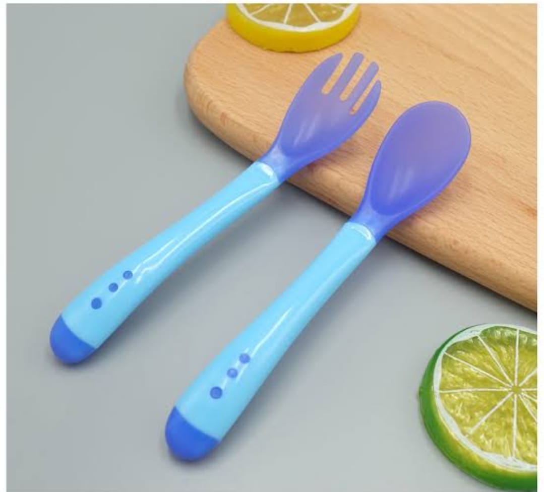 Baby's Choice Temperature Sensing Color Changeable Silicone Spoon And ...