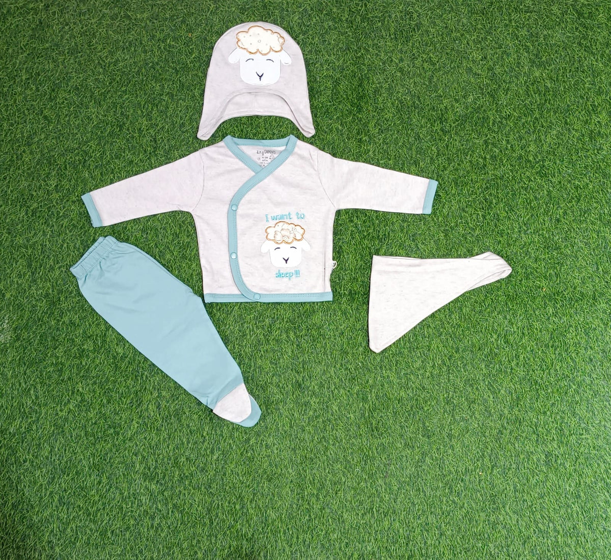 Beautiful Dress With Bib For New Born Baby Girl – Baby Bazar