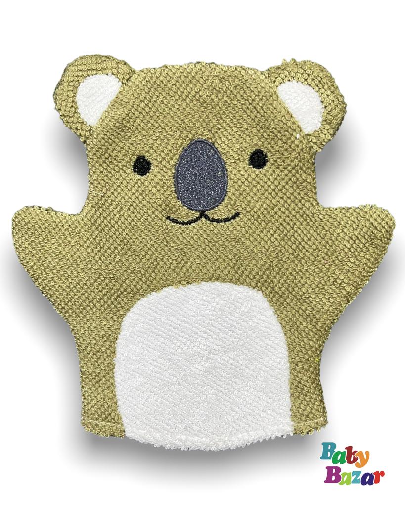 Cartoon Terry Cloth Bath Sponge Mitts Puppet Cute Hand Puppets Bath Gl ...