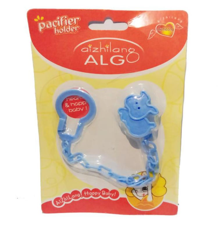 Cat Style Pacifier Chain In Sky Blue Color For Baby Boy – Baby Bazar