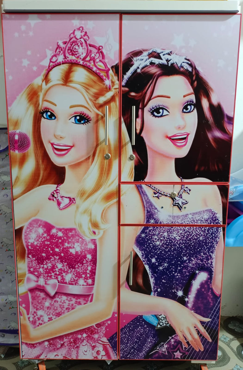 Cupboard With Large Hanging And Storage Portion In Barbie Character Si ...