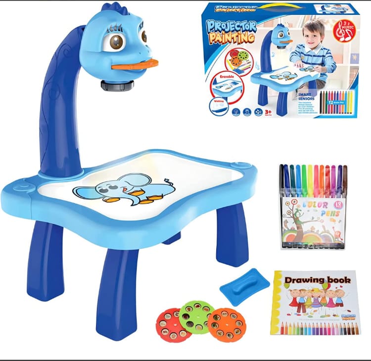 Drawing Projector Desk for Kids, Drawing Projection Toy with Lights an ...