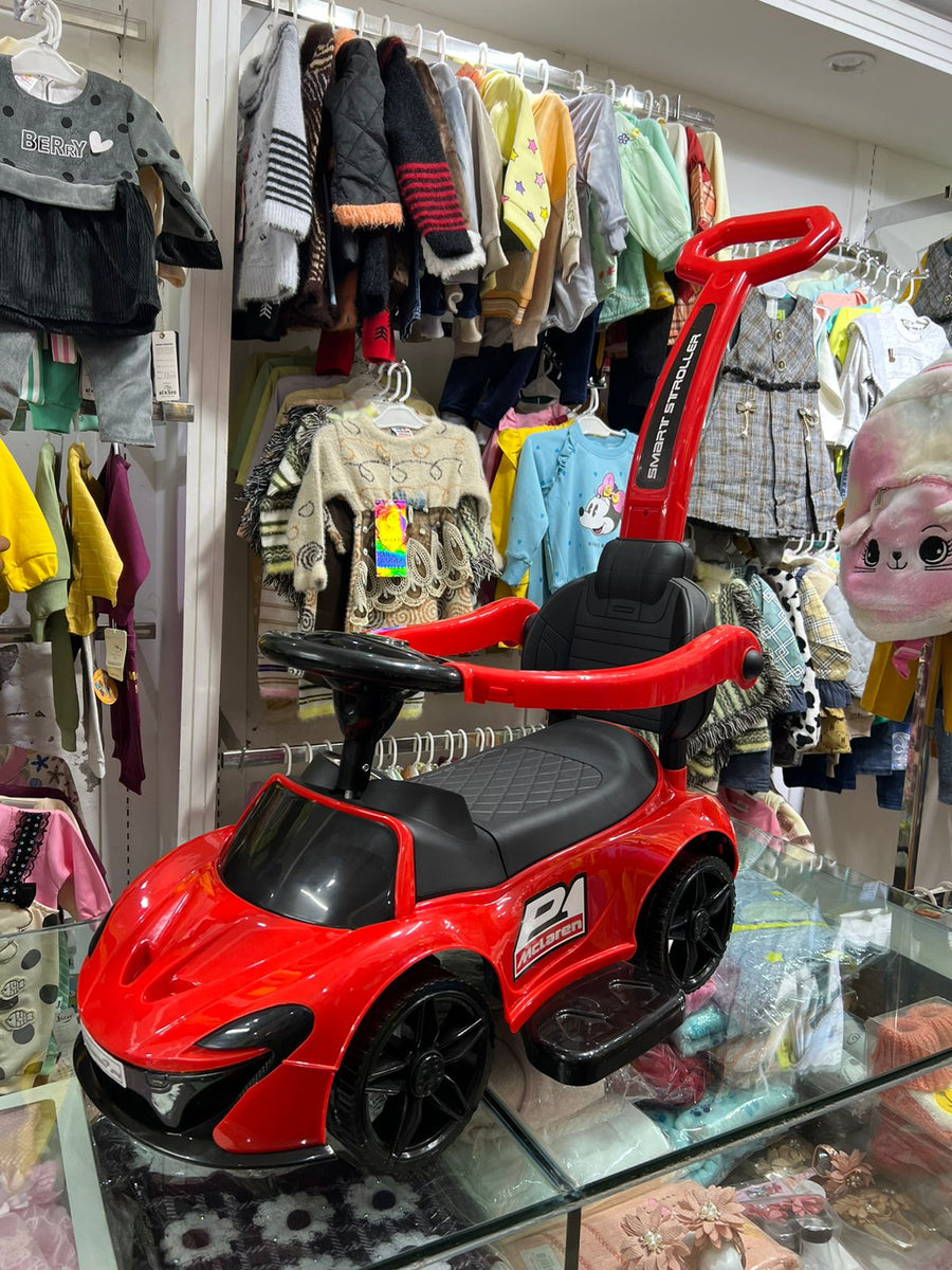 Ferrari Shape Baby Car With Footrest And Side Protection – Baby Bazar