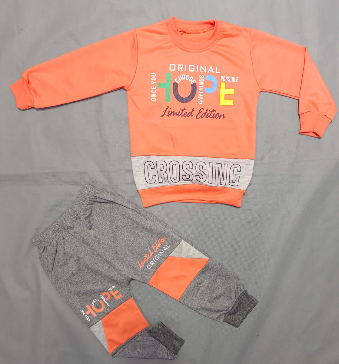 Full Sleeve Dress For Baby Boy In Orange Color – Baby Bazar