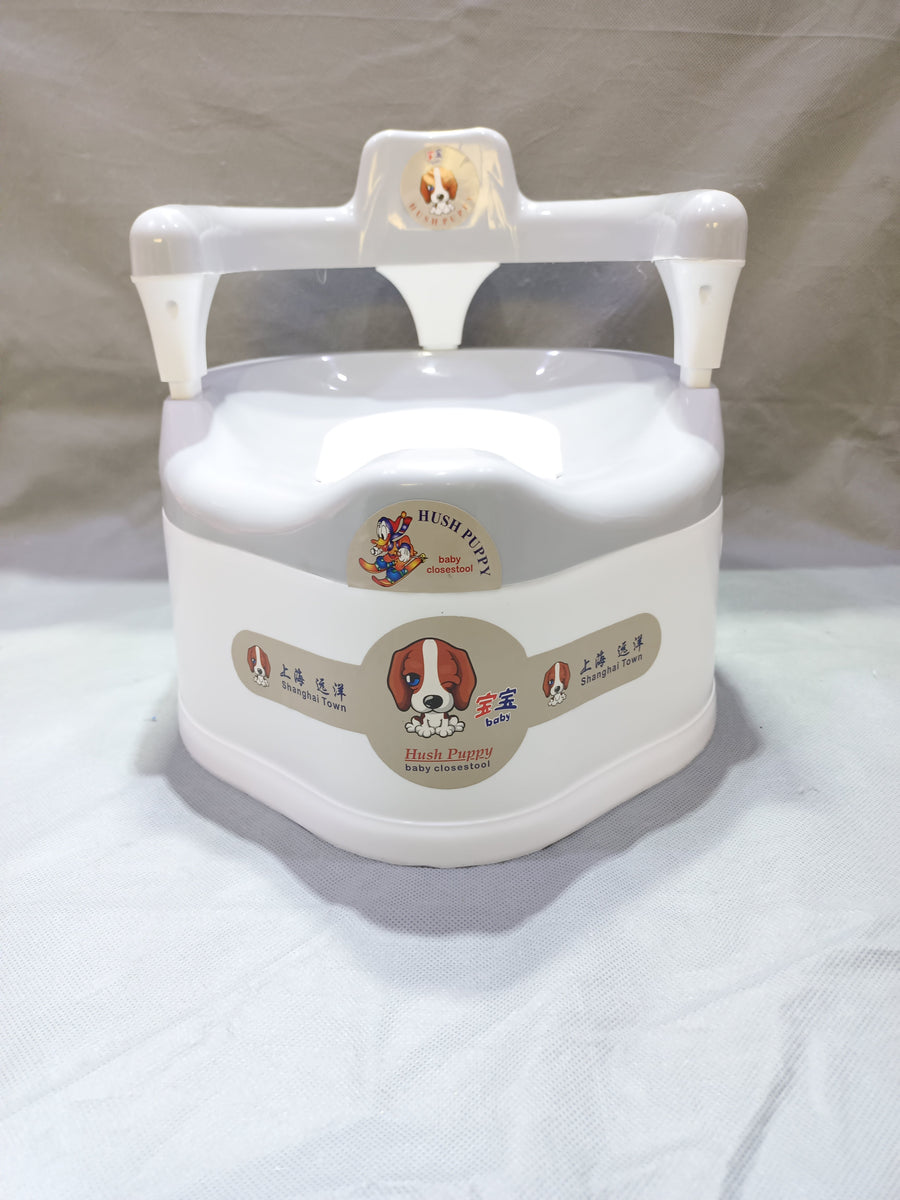 Imported Plastic Potty Trainer Seat In Grey Color – Baby Bazar