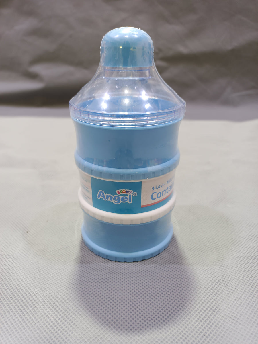 Milk Container In 3 Layers Blue Color – Baby Bazar