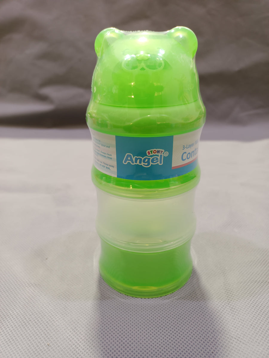 Milk Container In 3 Layers Green Color – Baby Bazar