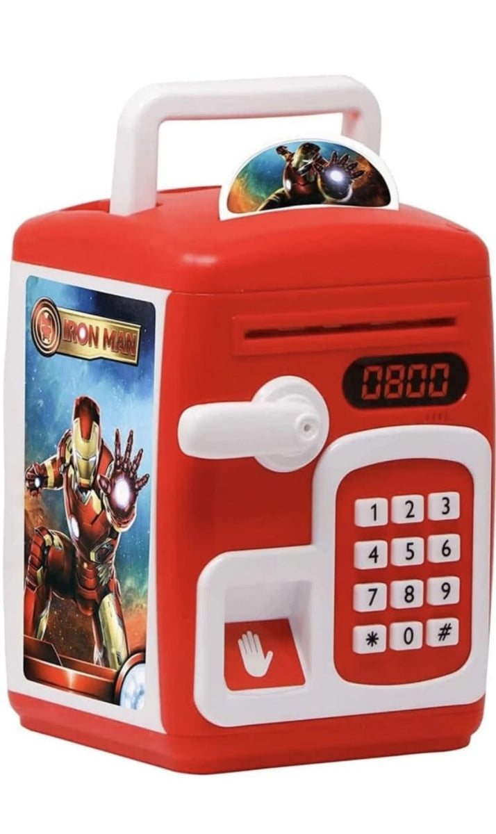 Money Safe Kids With Finger Print Sensor Piggy Savings ATM Coin Bank W ...
