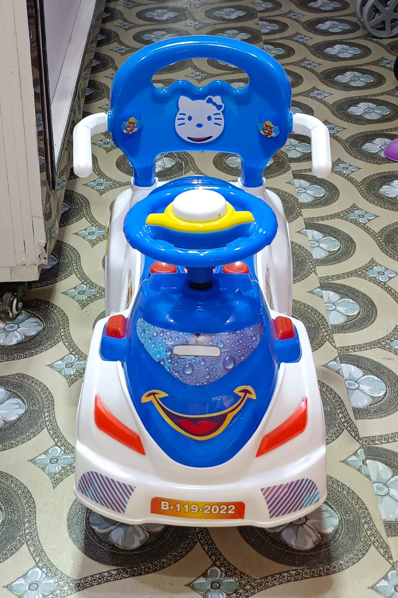 New Musical Car With Horn Function For Kids In Blue Color – Baby Bazar
