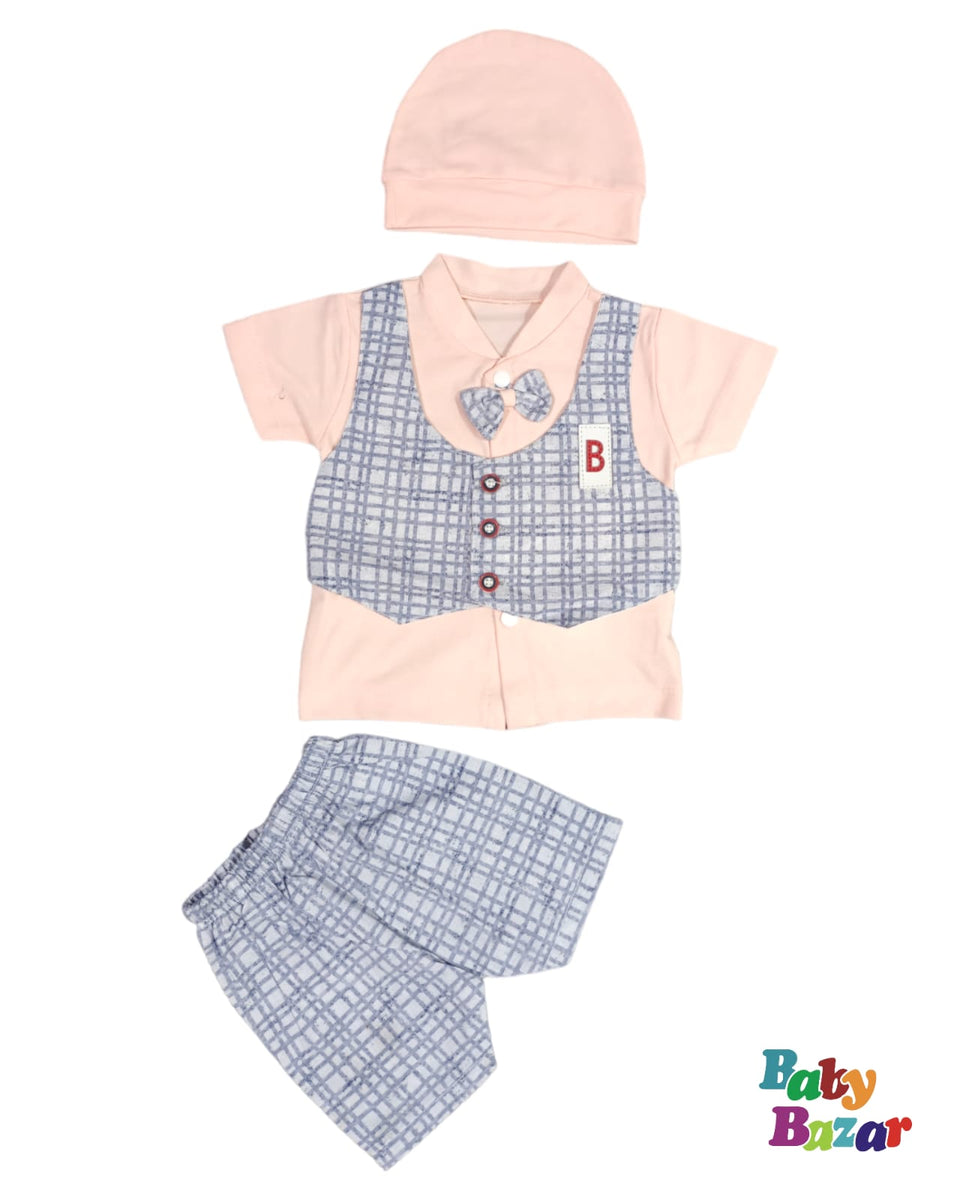 Newborn Baby Boy Dress In Best Design And Beautiful Color – Baby Bazar