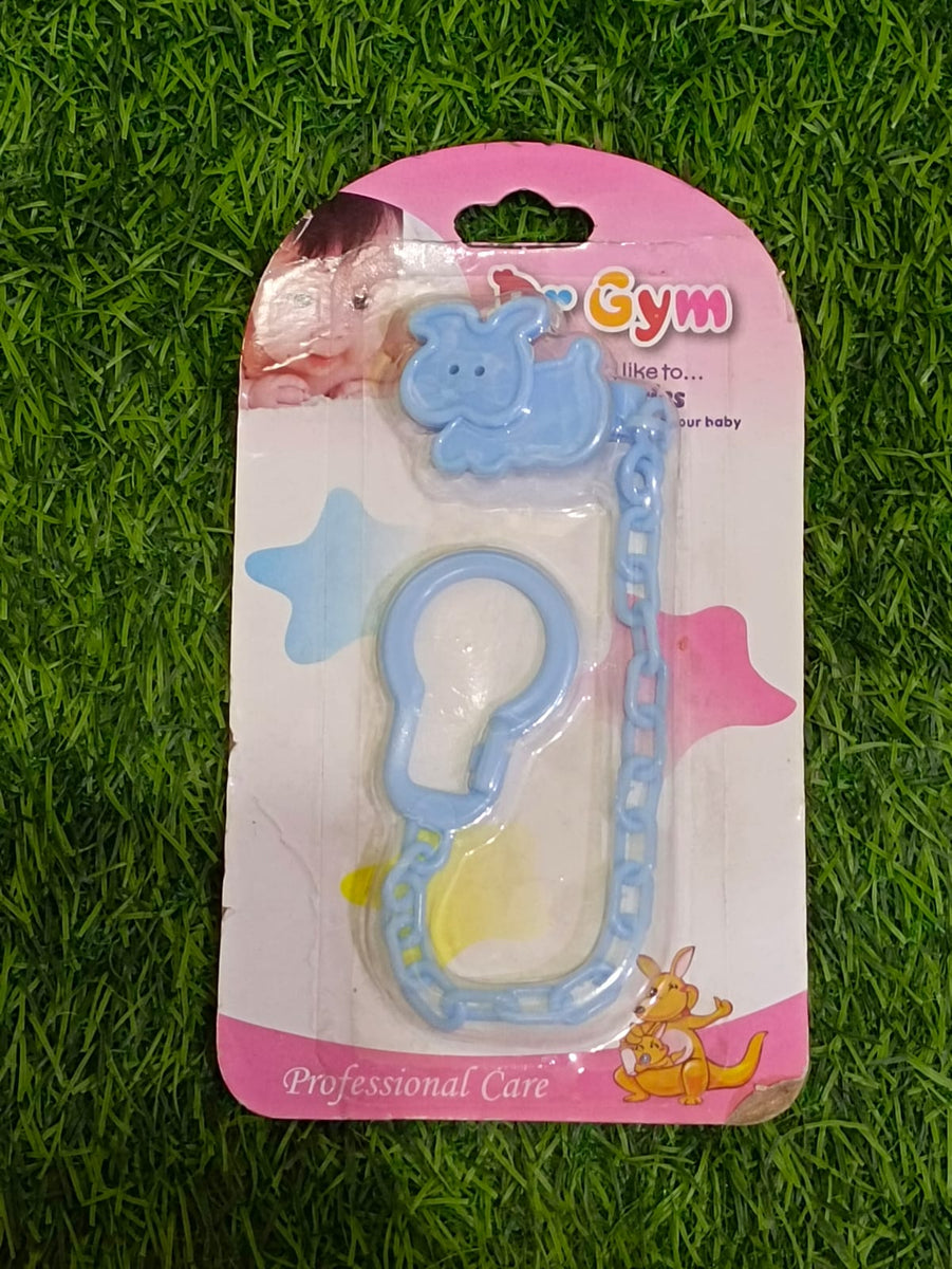 Pacifier Chain In Sky Blue Color For Baby Boy – Baby Bazar