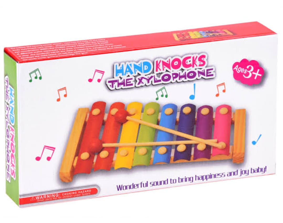 Piano Wooden Instrument For Children 8 Notes Xylophone Educational Mus ...