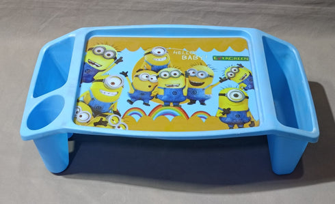 Plastic Cartoon Study Table For Children In Blue Color – babybazar.pk