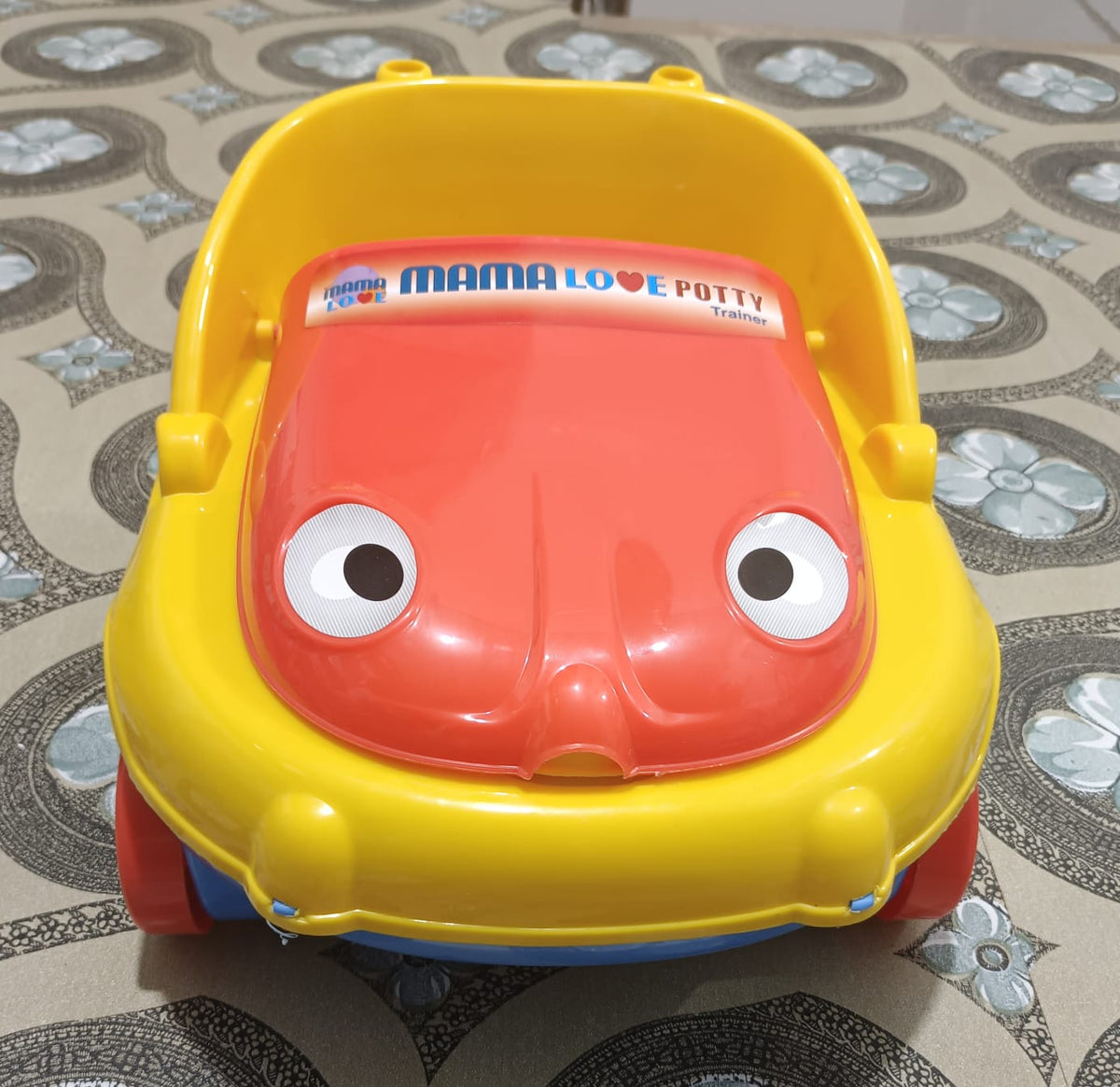 Potty Seat With Four Tyres For Children In Yellow Color – Baby Bazar