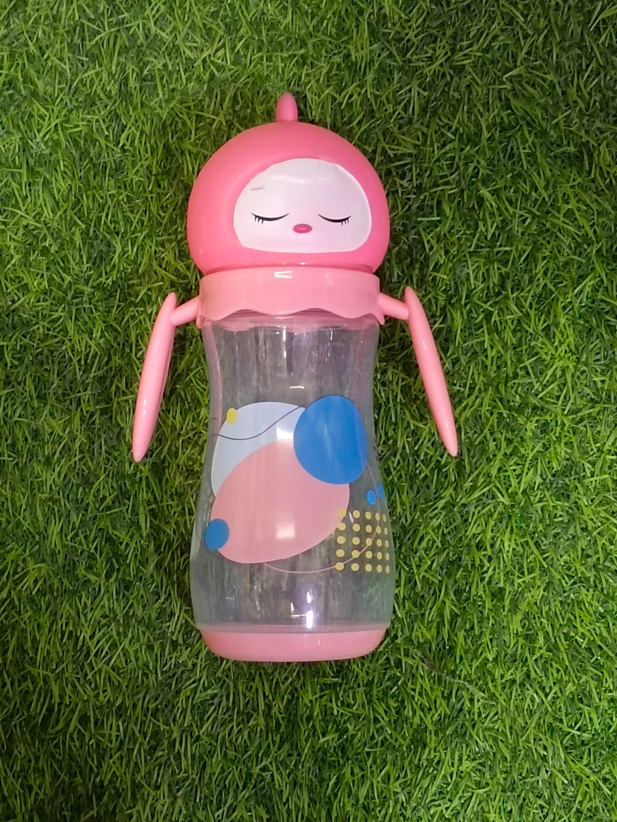 Transparent Baby Feeder With Pink Lid – Baby Bazar