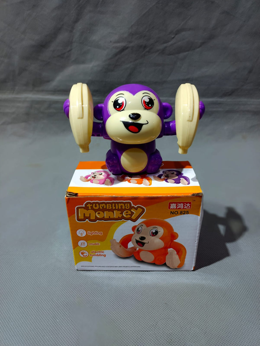 Tumbling Monkey Toy With Music And Lightning Aspect For Toddler – Baby ...