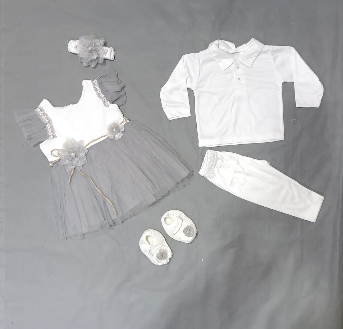 Turkish Set For New Born Baby Girl With Booties And Head Ribbon – Baby ...