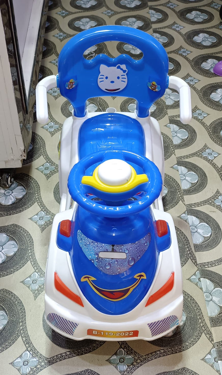 New Musical Car With Horn Function For Kids In Blue Color – Baby Bazar