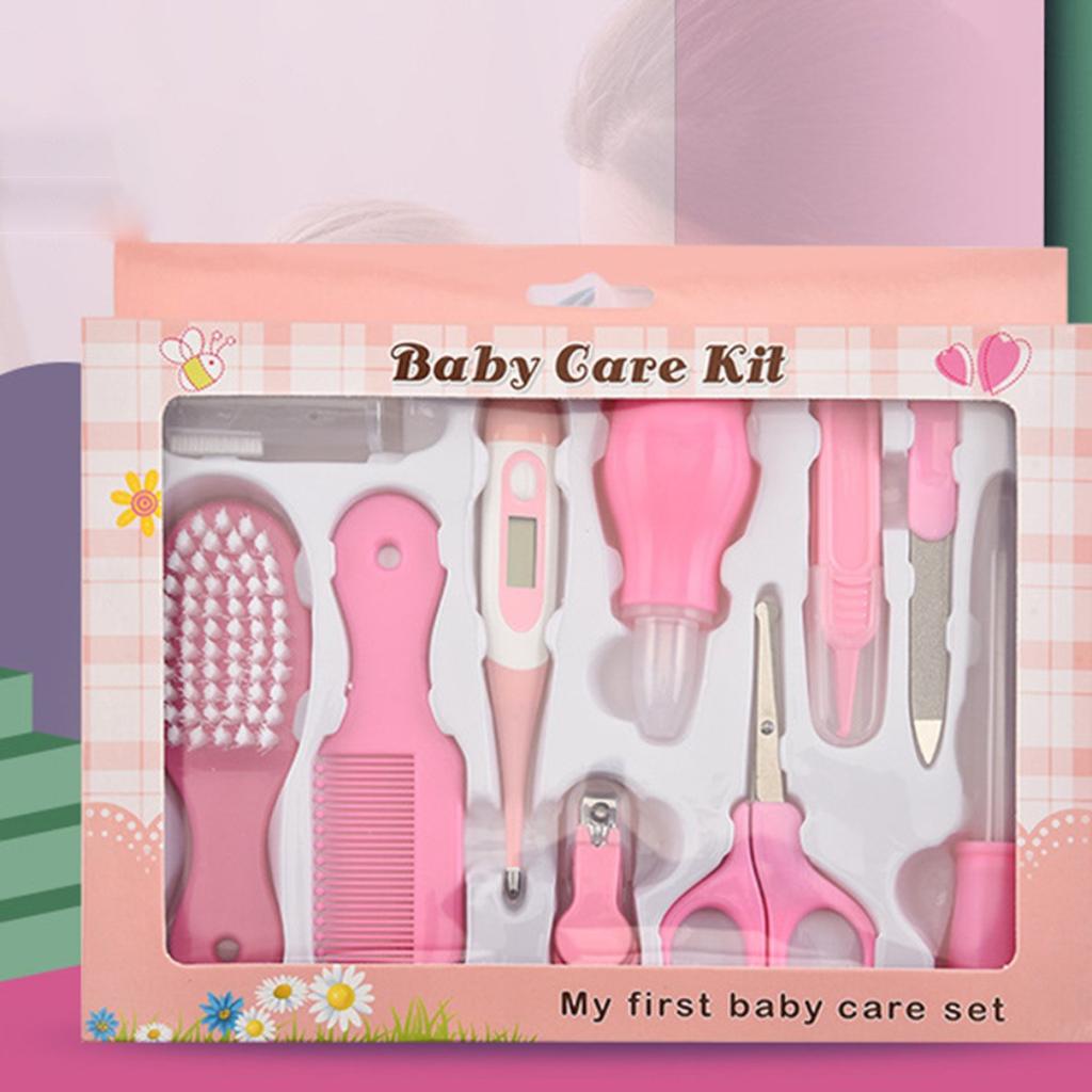 Care Kit 10 Piece Baby /Kid / Cleaning and Grooming Kit | Pink – Baby Bazar